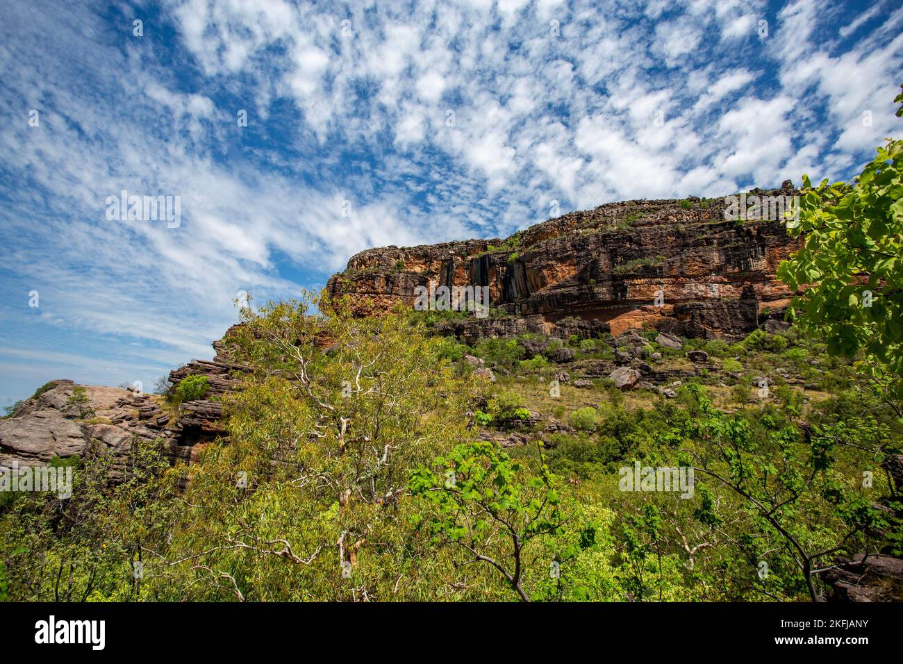 The towering cliff tops of Burrungkui (Nourlangie), an outlying ...