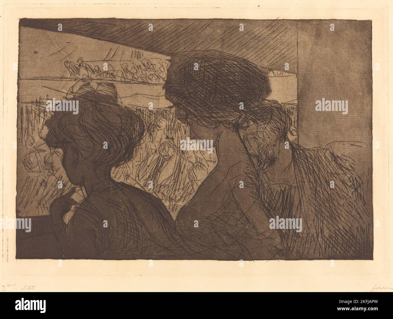 Lower Box at the Theater, 1909 Stock Photo - Alamy