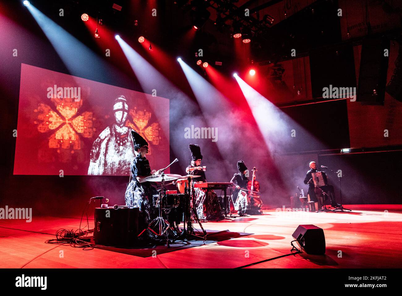 Copenhagen, Denmark. 18th Nov, 2022. The Ukrainian folk quartet ...