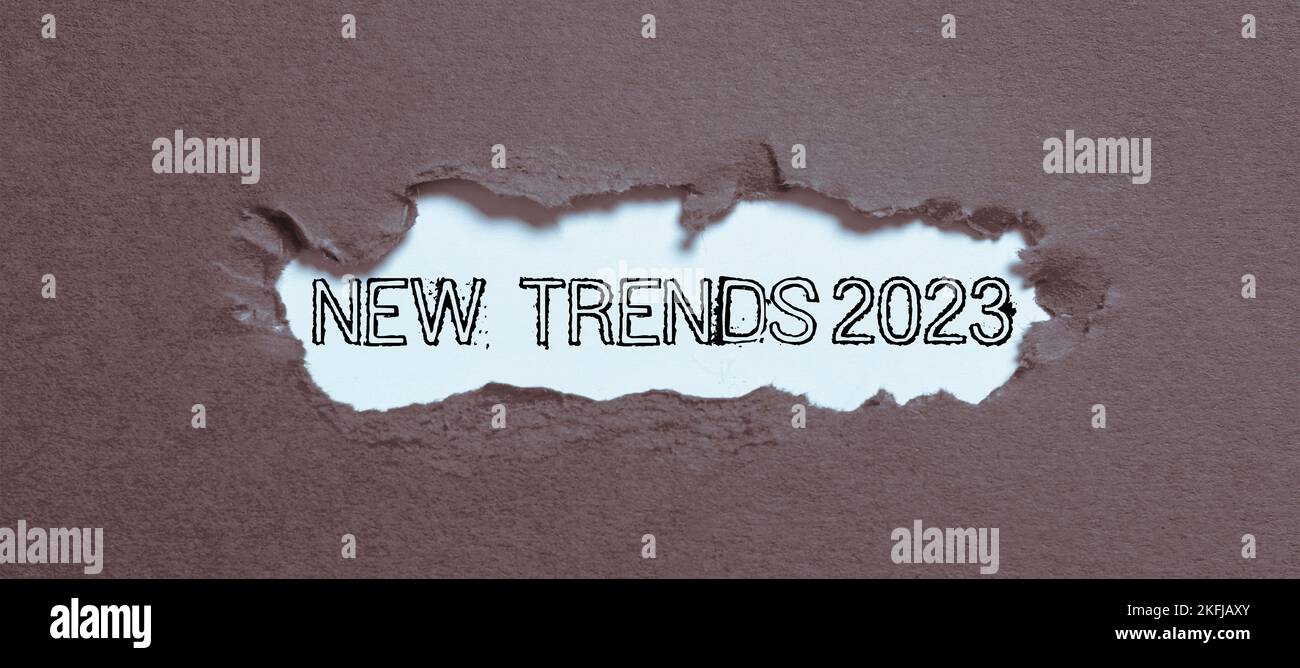 Conceptual caption New Trends 2023. Business concept general direction ...