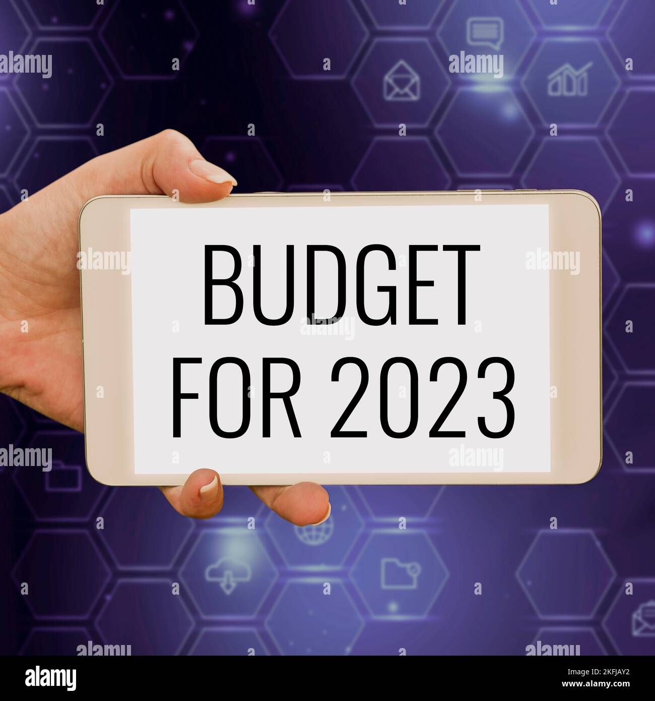 Conceptual display Budget For 2023. Business showcase An written ...