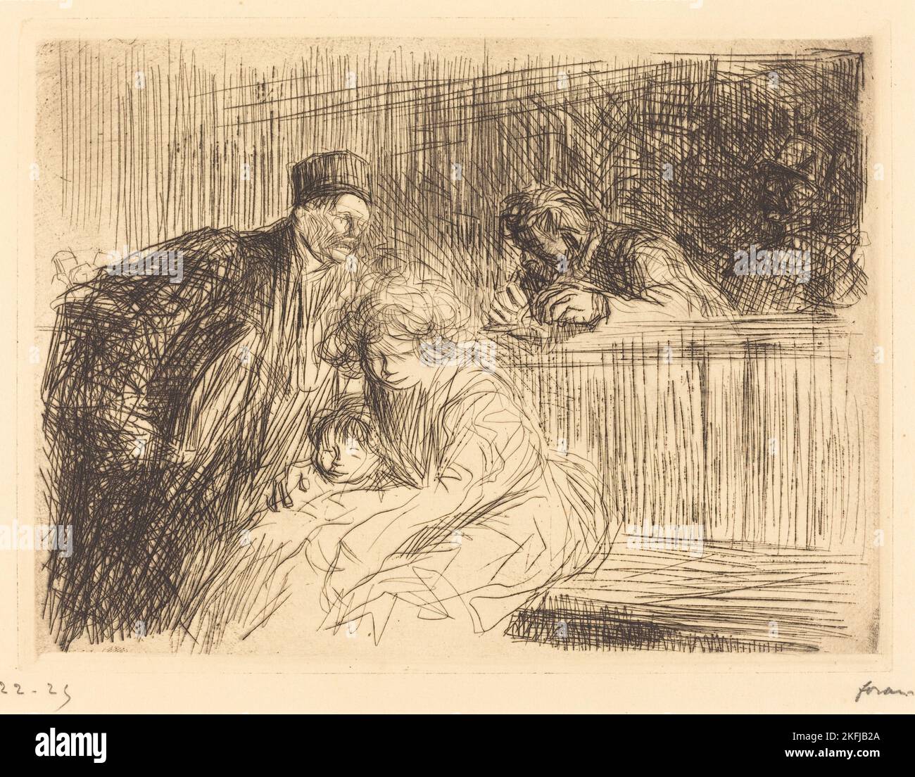 The Lawyer Talking to the Prisoner (second plate), 1909 Stock Photo - Alamy
