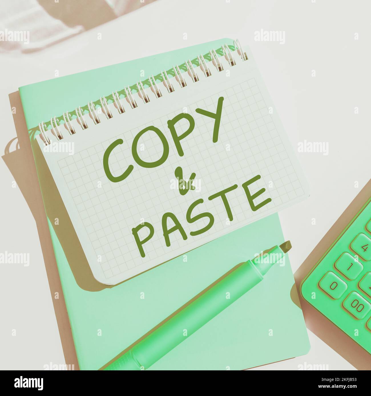 Conceptual caption Copy Paste. Concept meaning an imitation, transcript ...