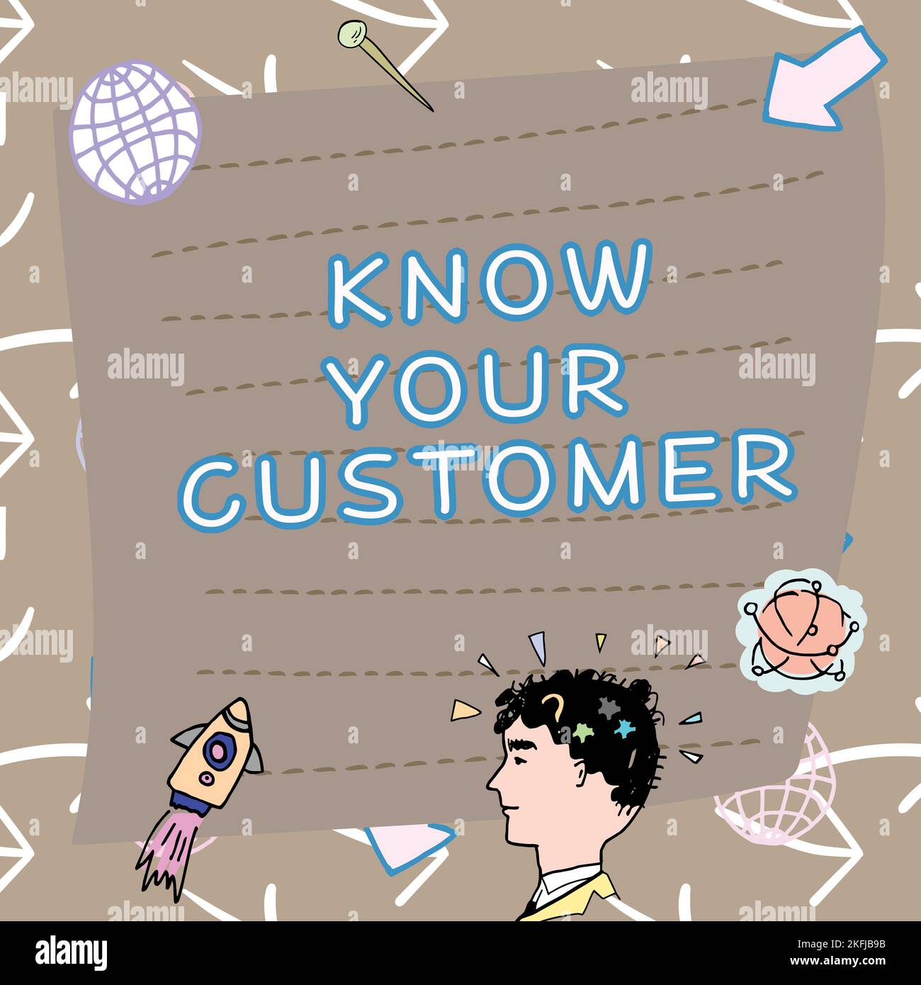 Text caption presenting Know Your Customer. Business concept Marketing ...