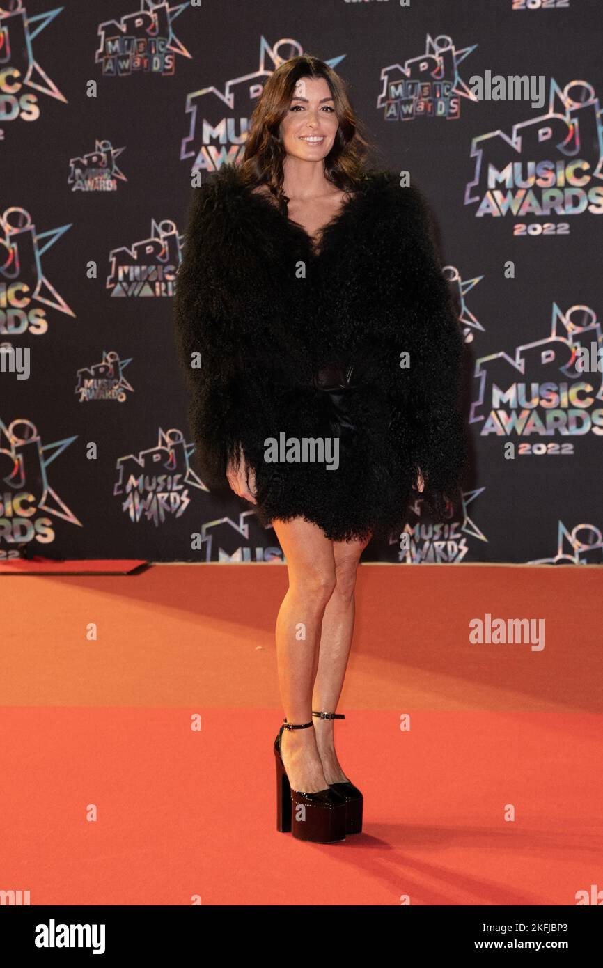 Jenifer attends the 24th NRJ Music Awards at Palais des Festivals, on ...