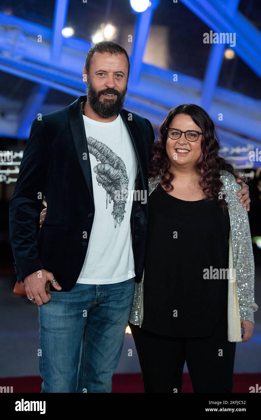 Ali Suleiman and Sally El Hosaini attending The Swimmer Premiere during ...