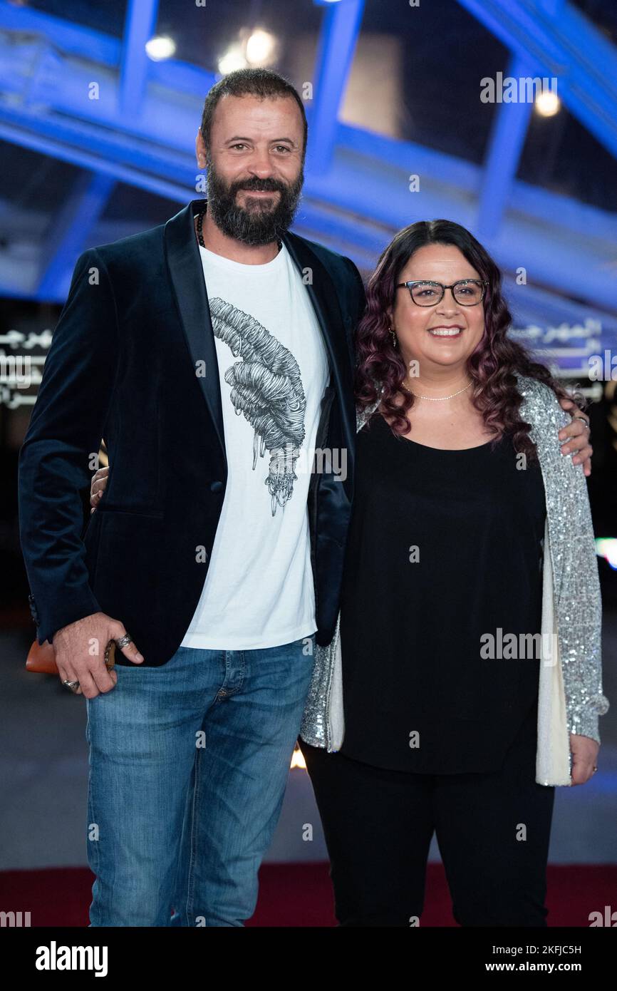 Ali Suleiman and Sally El Hosaini attending The Swimmer Premiere during ...
