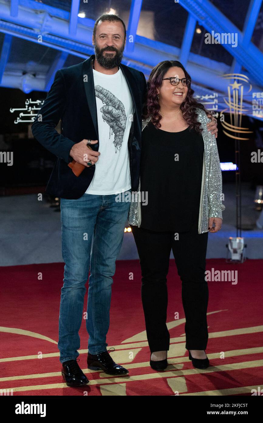 Ali Suleiman and Sally El Hosaini attending The Swimmer Premiere during ...