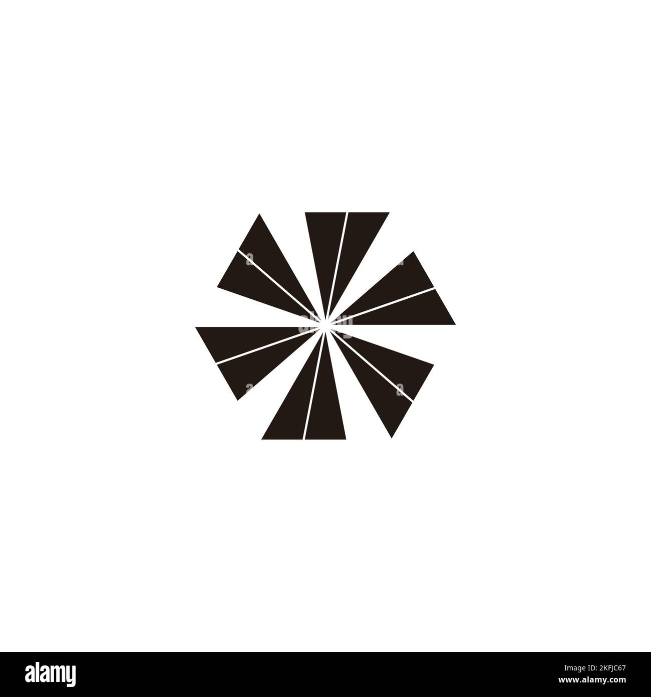 Hexagon, rounded, sun geometric symbol simple logo vector Stock Vector ...