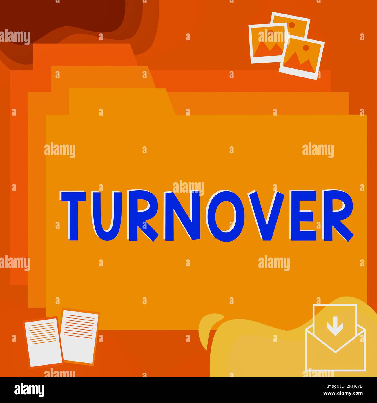 Hand writing sign Turnover. Business overview the percentage of workers ...