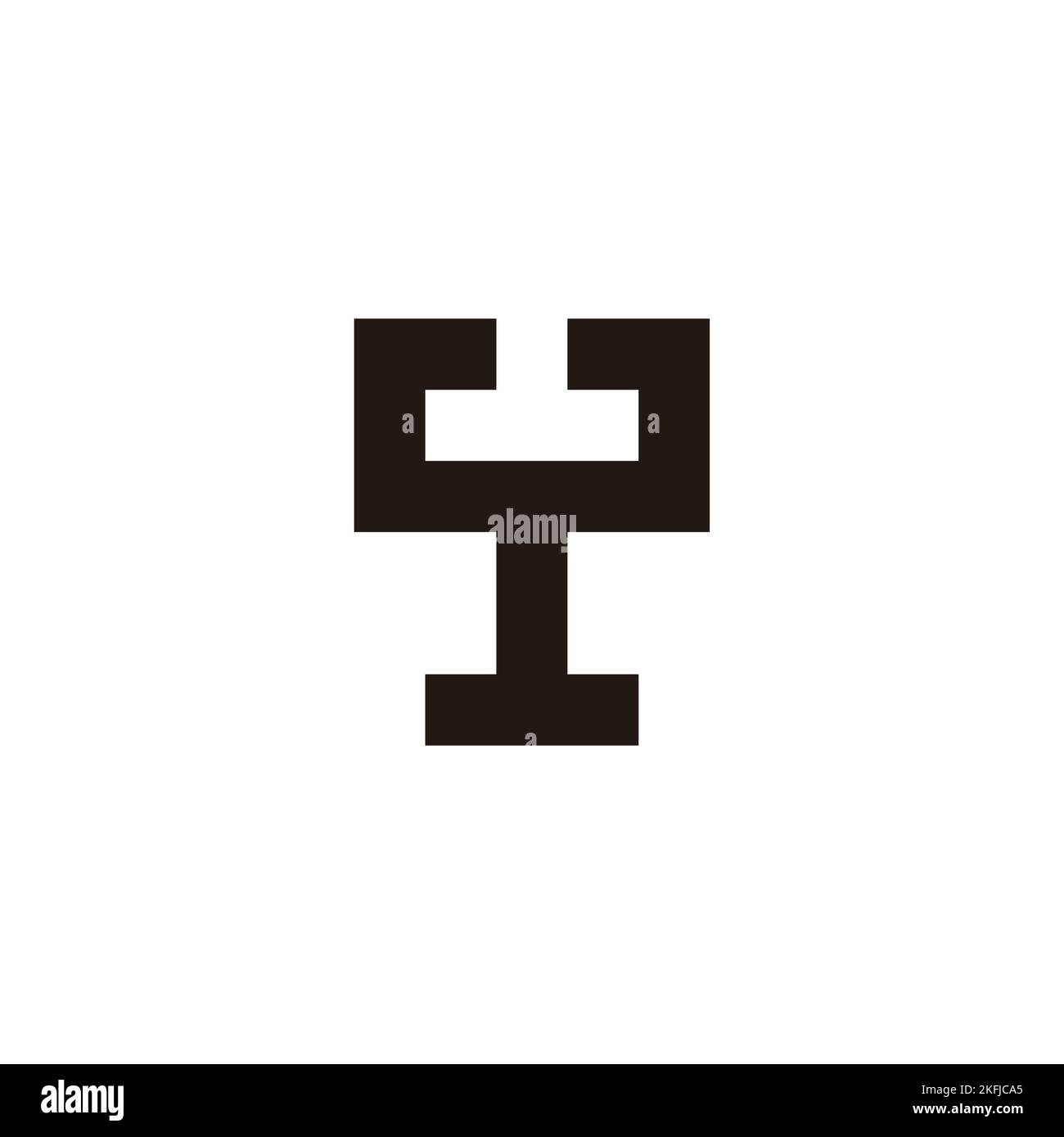 Letter Y glass, square geometric symbol simple logo vector Stock Vector ...