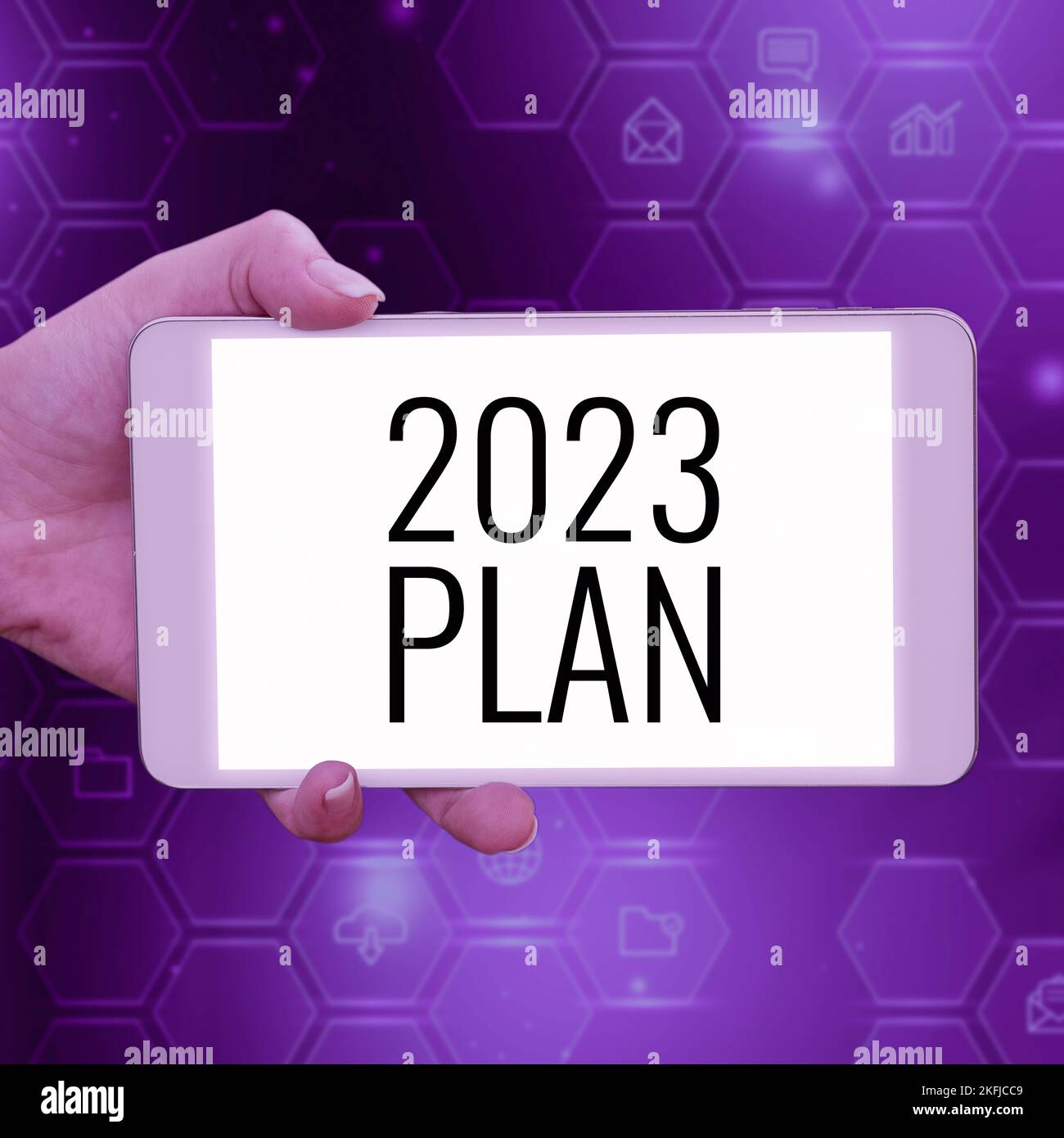 Handwriting text 2023 Plan. Word Written on setting up your goals and ...