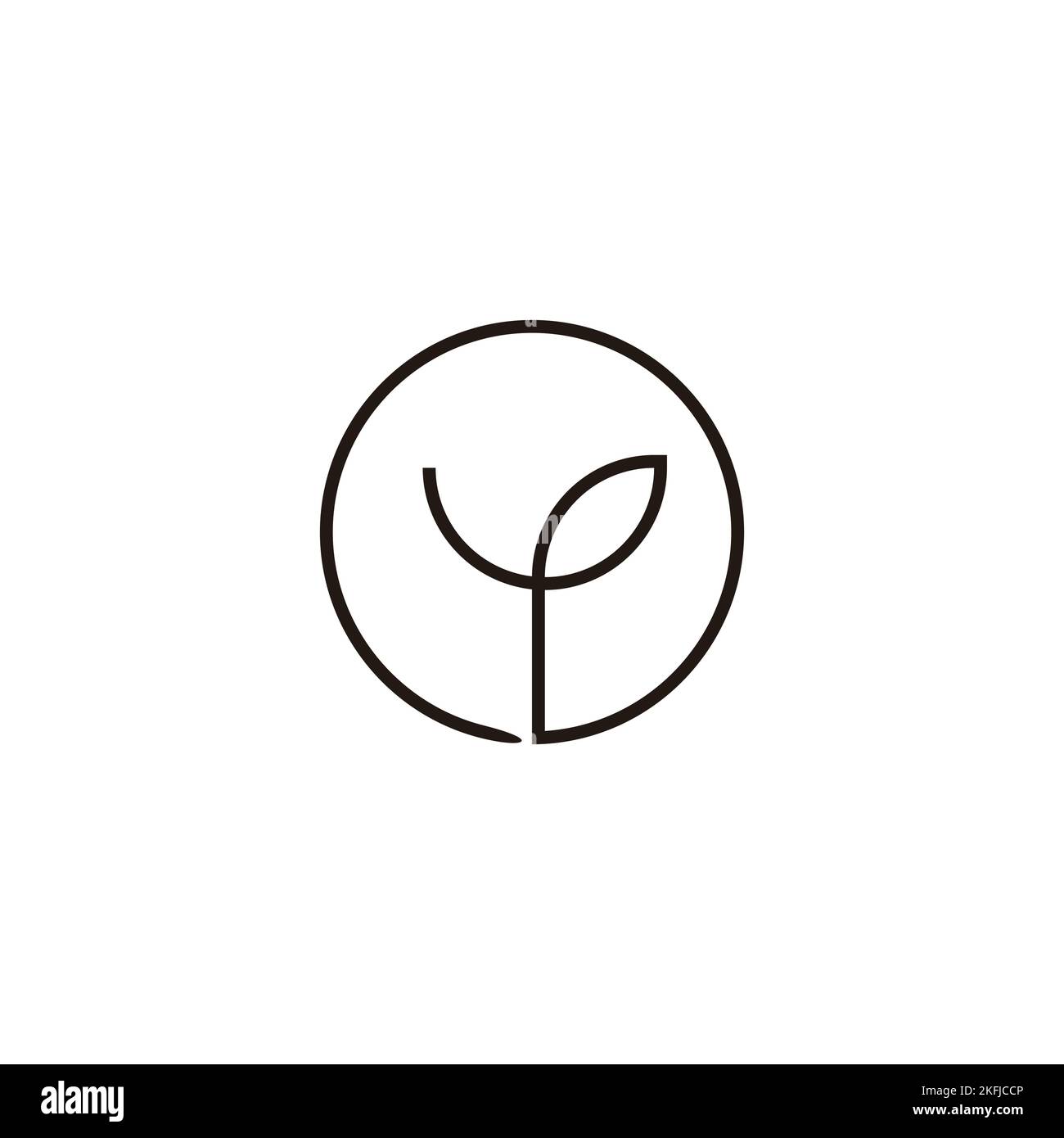 Letter Y linear, rotation geometric symbol simple logo vector Stock ...