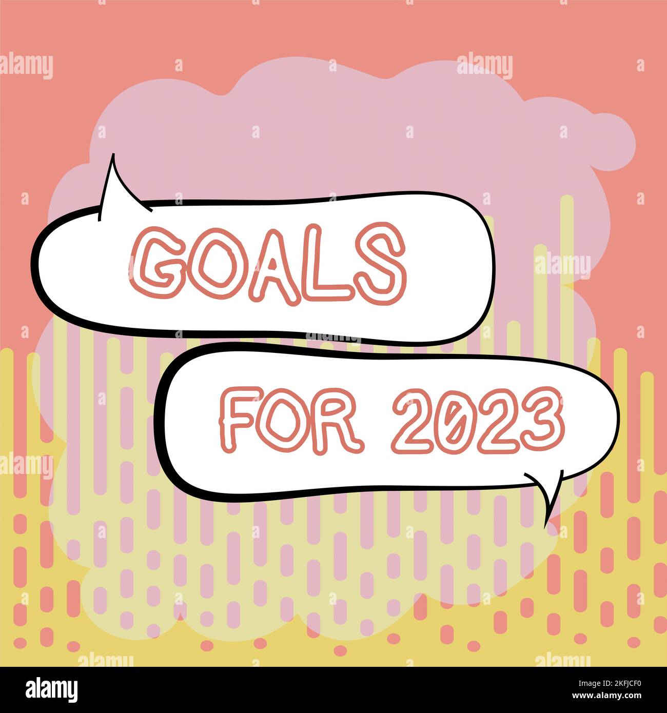 Handwriting text Goals For 2023. Business approach The following things ...