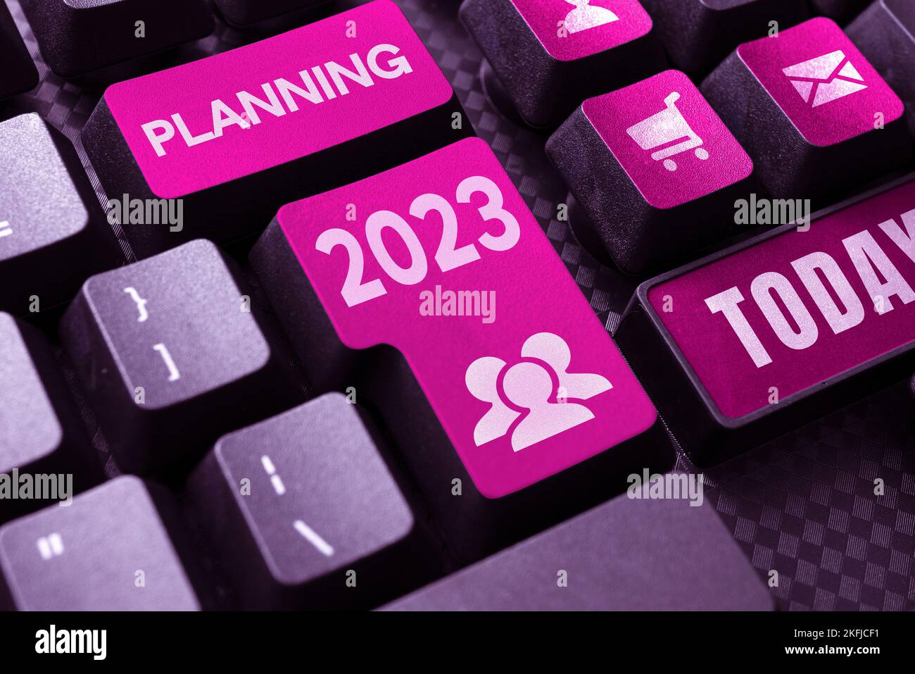 Writing displaying text Planning 2023. Conceptual photo Begin with end ...