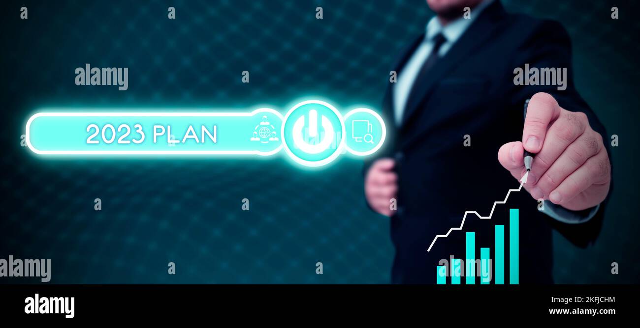 Conceptual display 2023 Plan. Conceptual photo setting up your goals ...