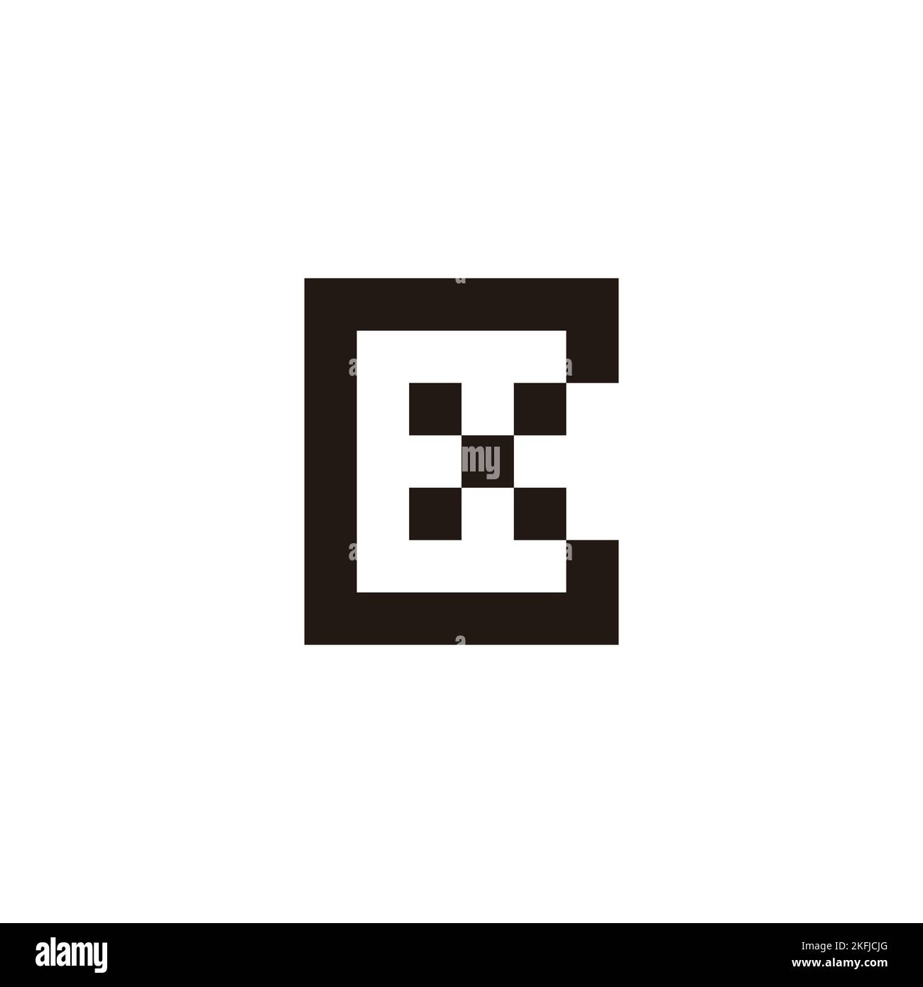 Letter C and x squares geometric symbol simple logo vector Stock Vector ...
