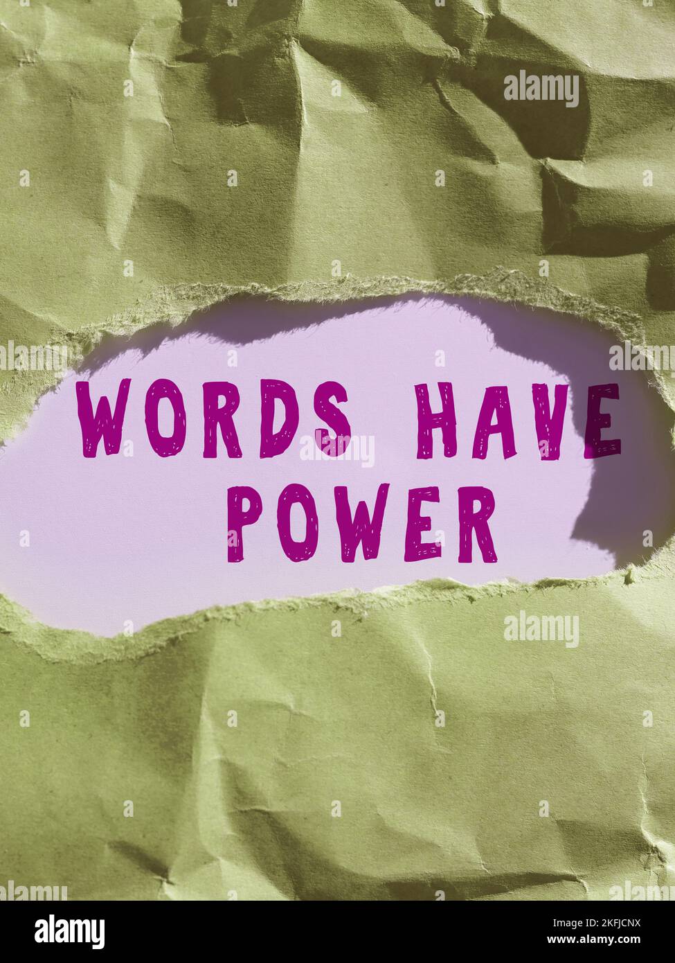 Sign displaying Words Have Power. Internet Concept Energy Ability to ...