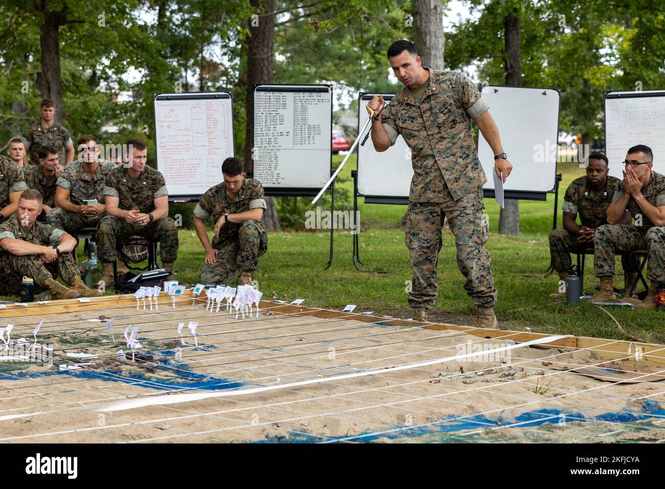 U.S. Marine Corps Maj. Matthew Hanks, battalion operations officer, 1st ...