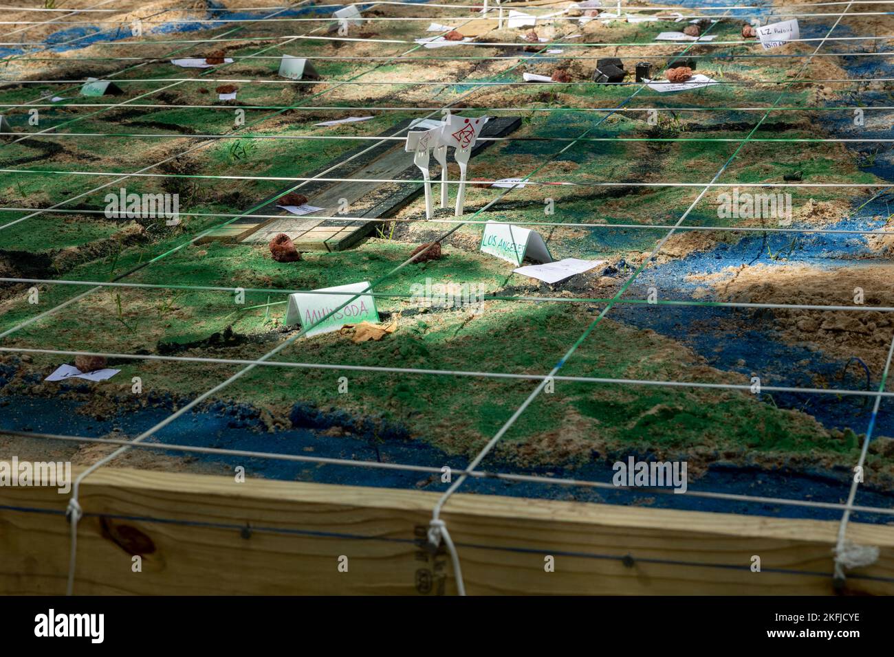 A terrain model is displayed during a rehearsal of concept (ROC) walk ...