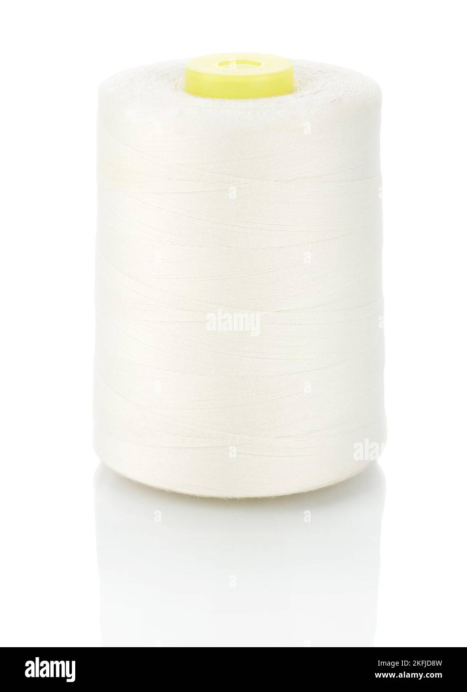 big spool of white thread Stock Photo - Alamy