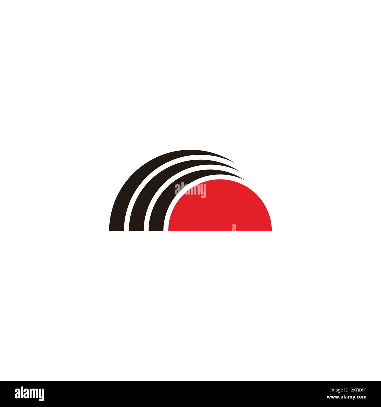 Sun, signal geometric symbol simple logo vector Stock Vector Image ...