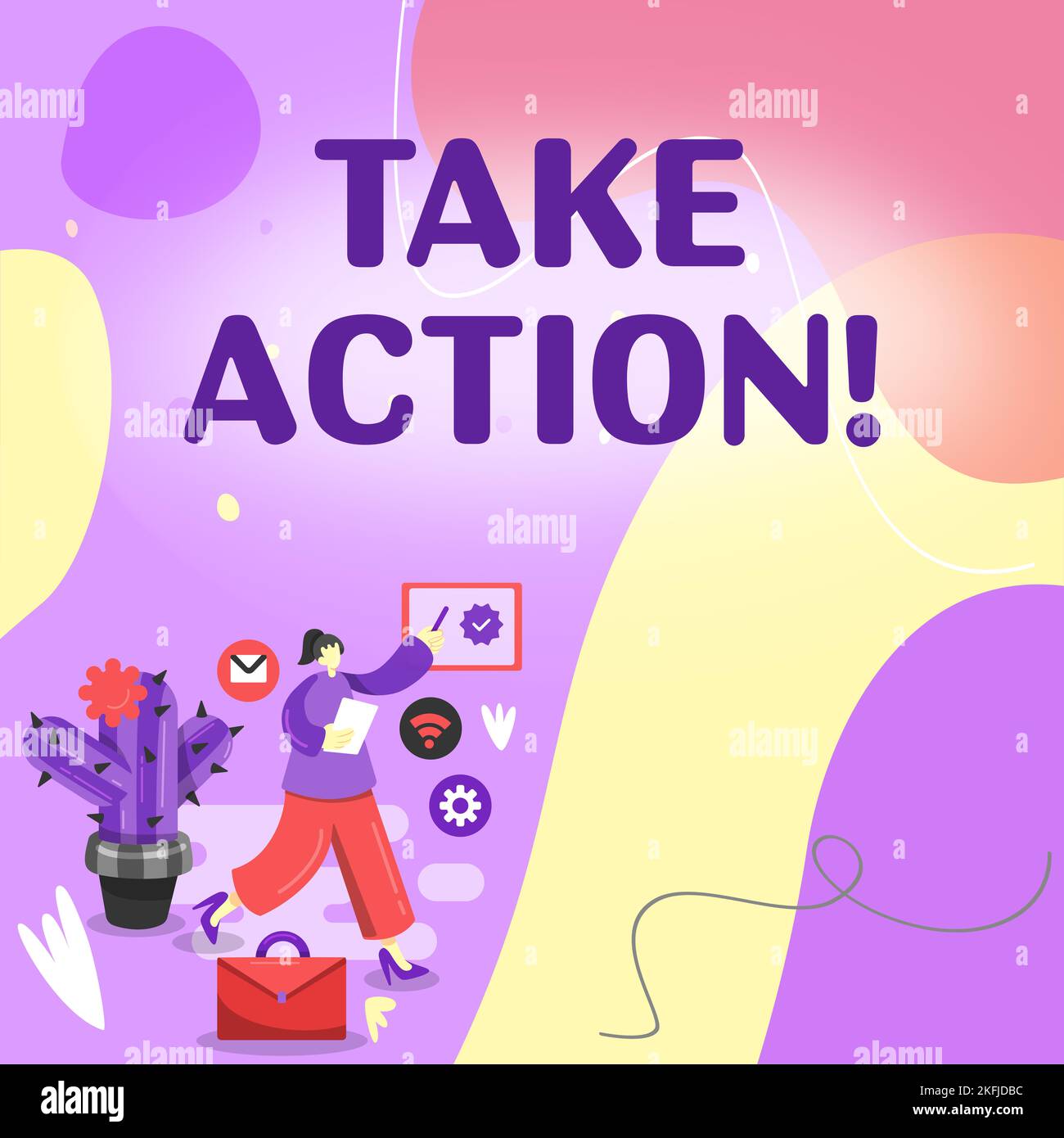 Conceptual display Take Action. Word Written on do something official ...