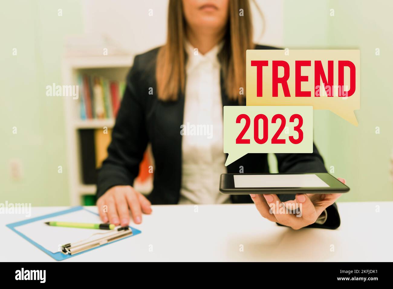 Handwriting text Trend 2023. Word for things that is famous for short ...