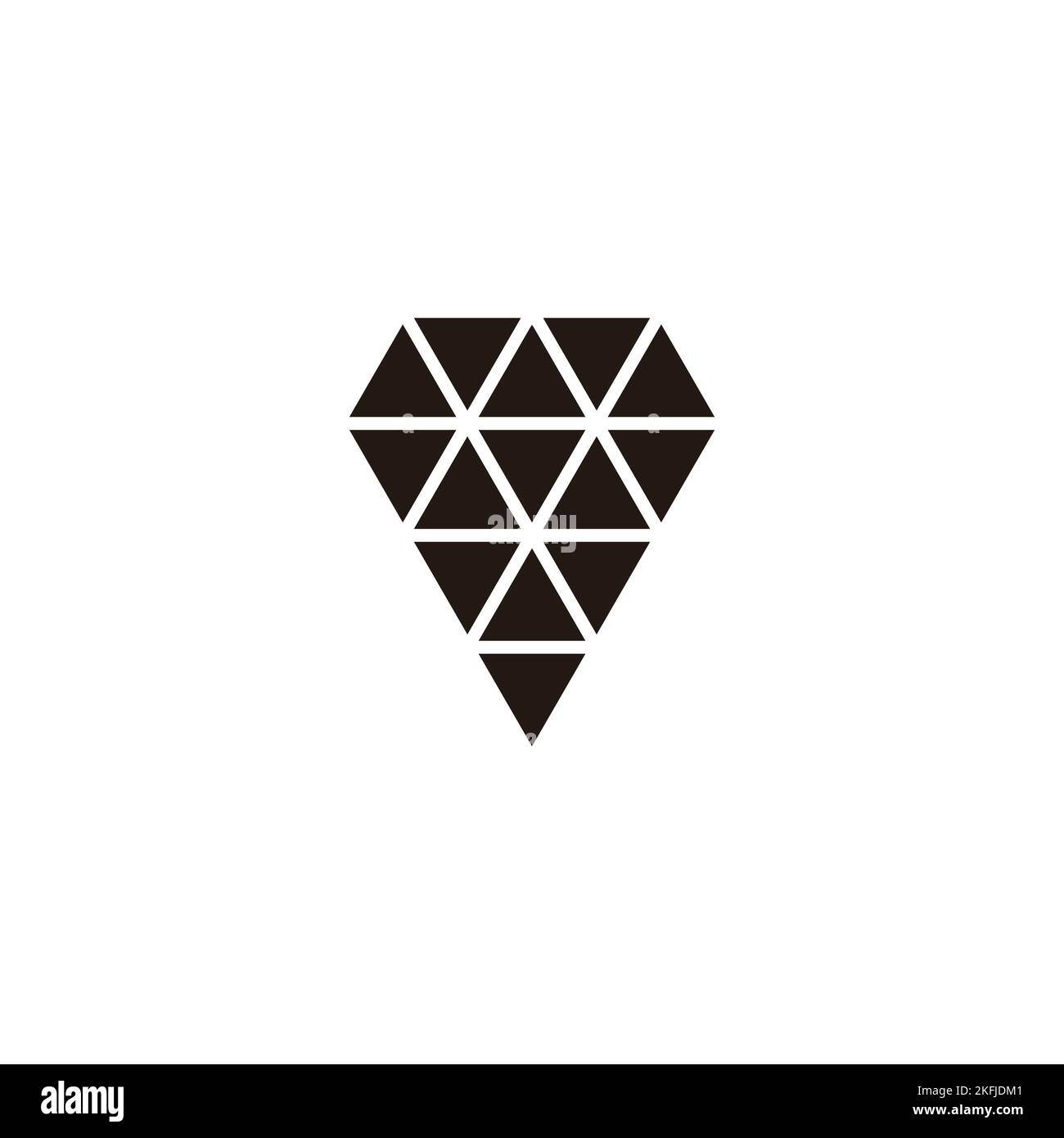 Diamond, triangles geometric symbol simple logo vector Stock Vector ...