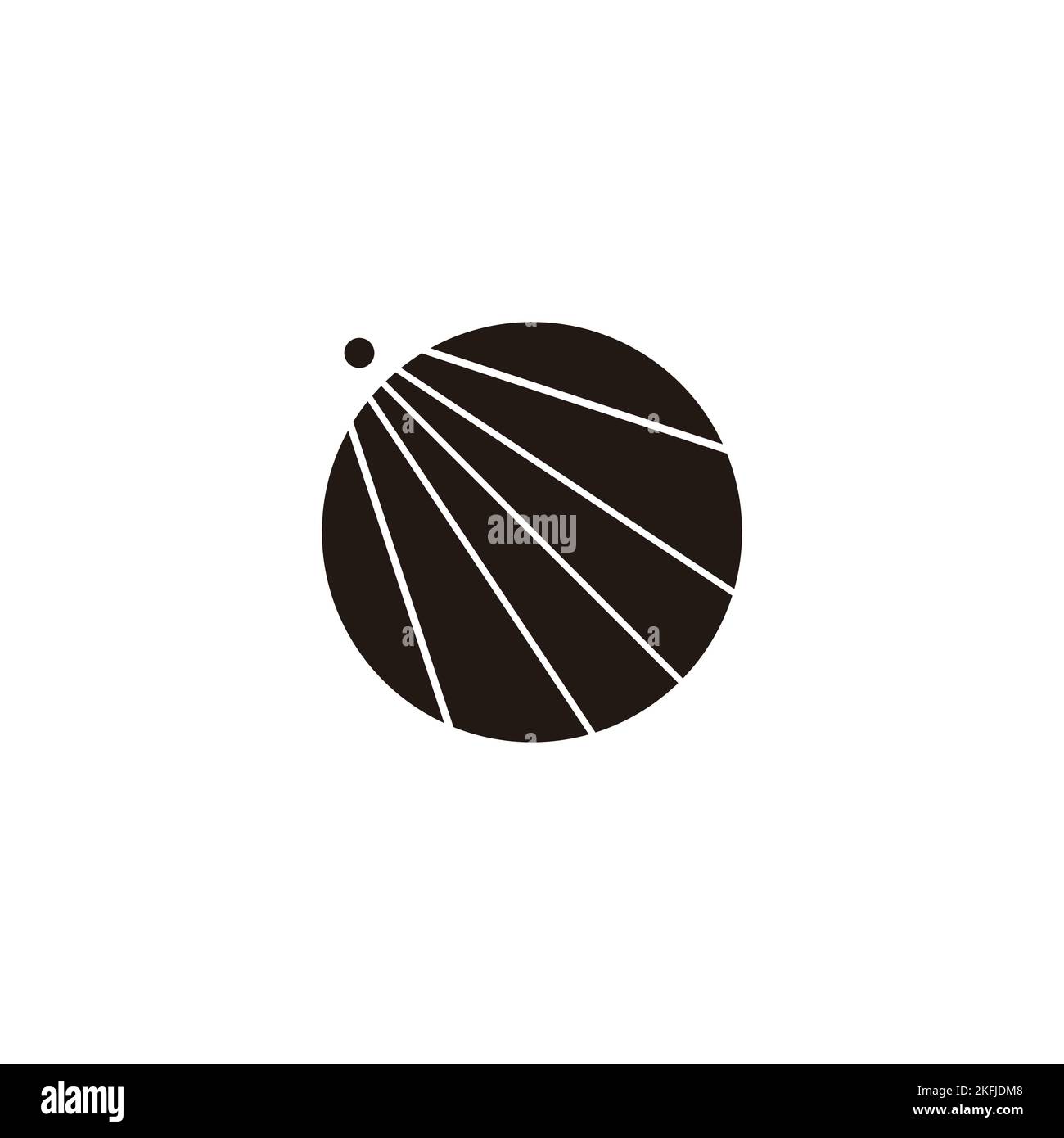 Sun and ball geometric symbol simple logo vector Stock Vector Image ...