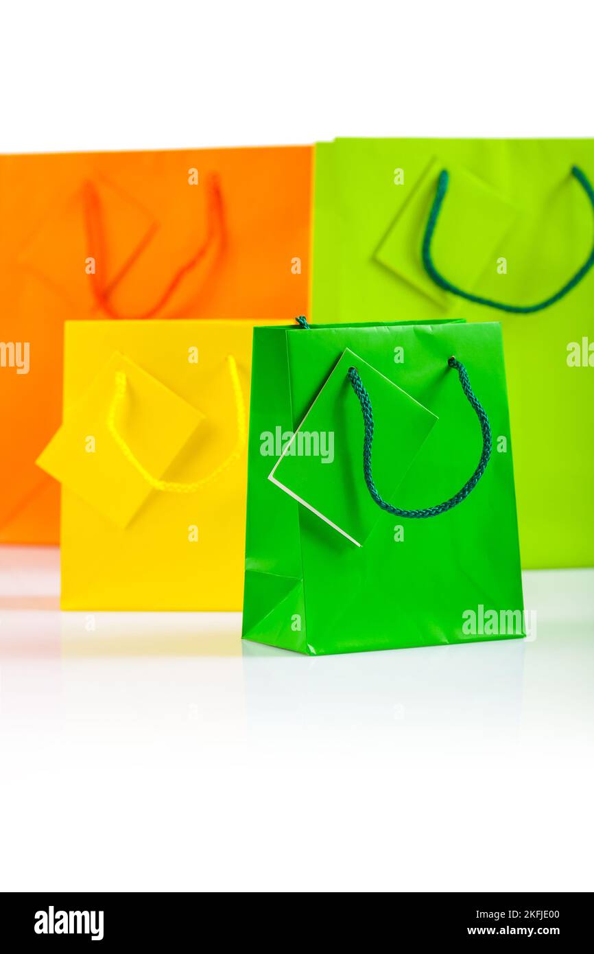 composition of paper bags Stock Photo - Alamy