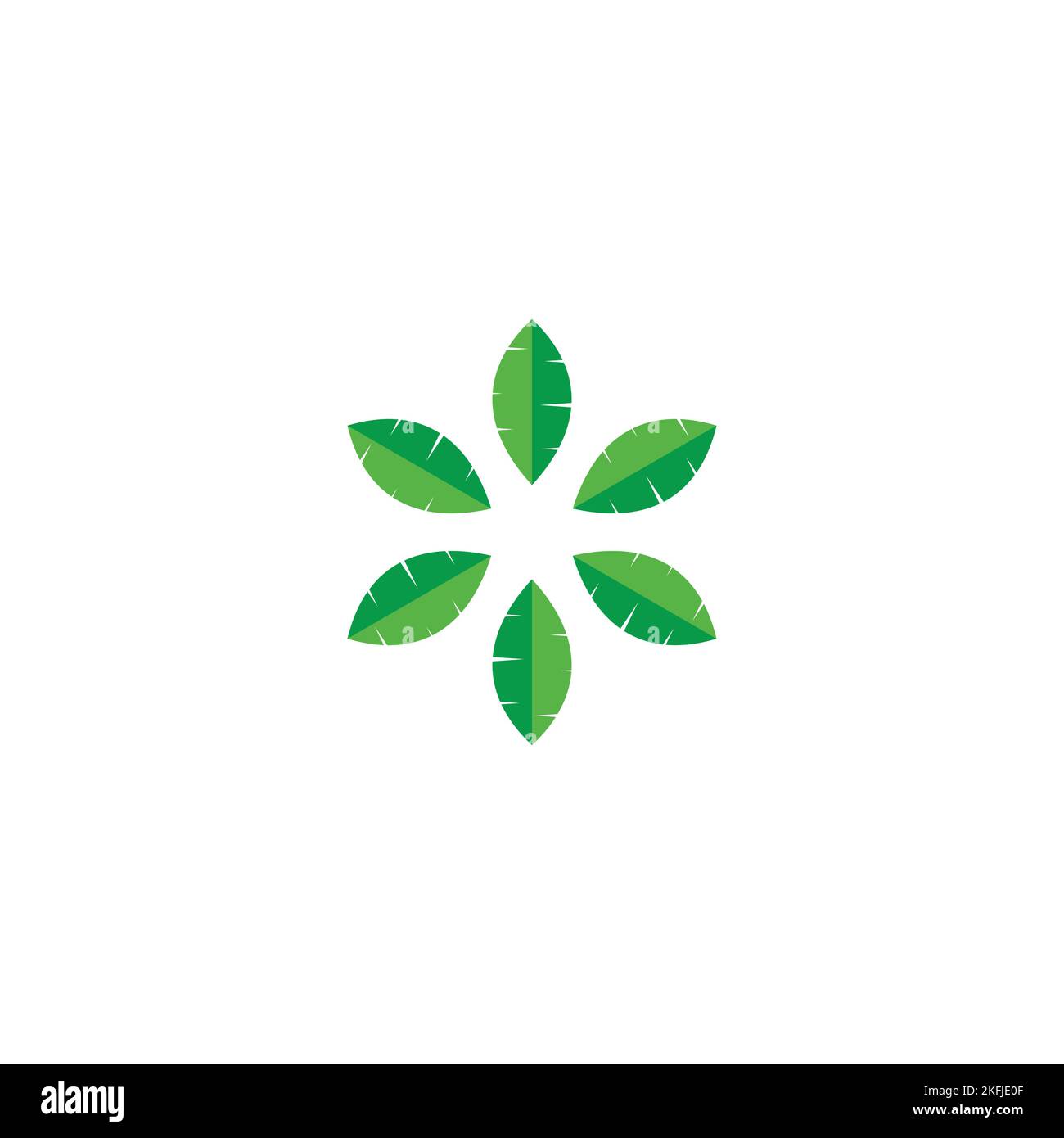 Leaves rotation, illustration geometric symbol simple logo vector Stock ...
