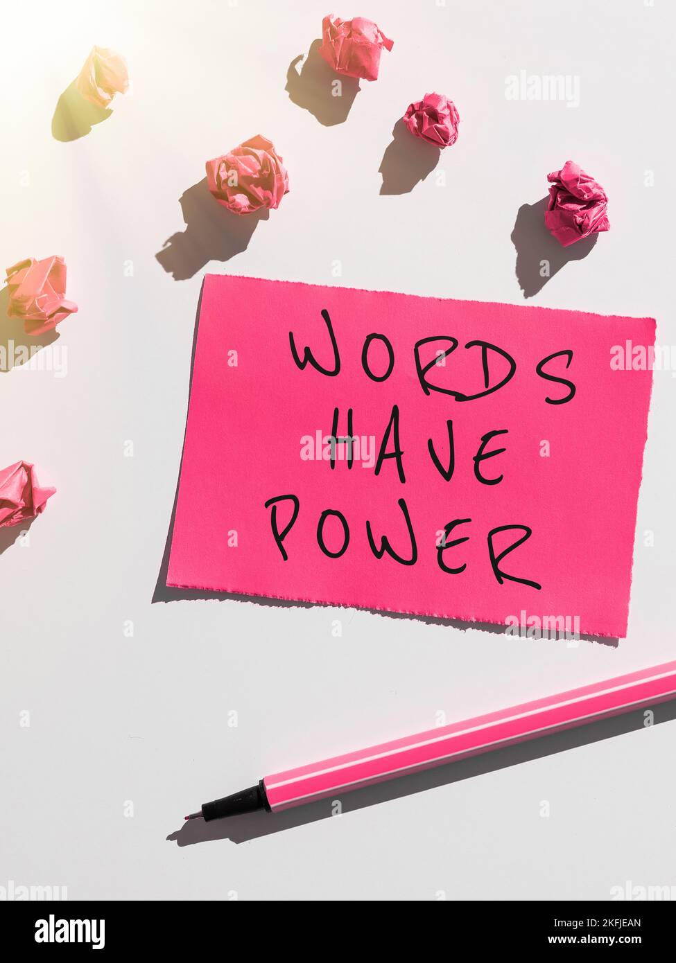 Sign displaying Words Have Power. Business concept Energy Ability to ...