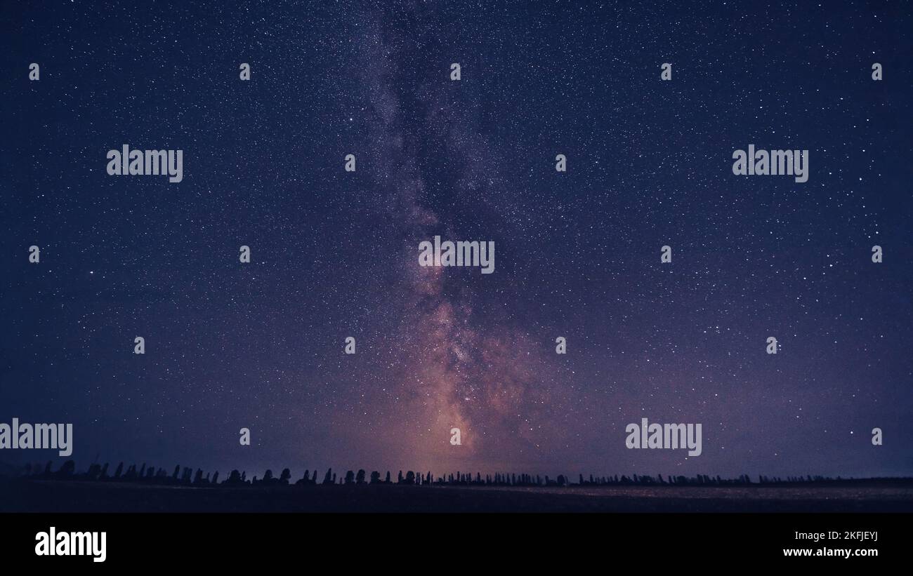 Night starry sky, abstract natural background. Milky way galaxy Stock ...