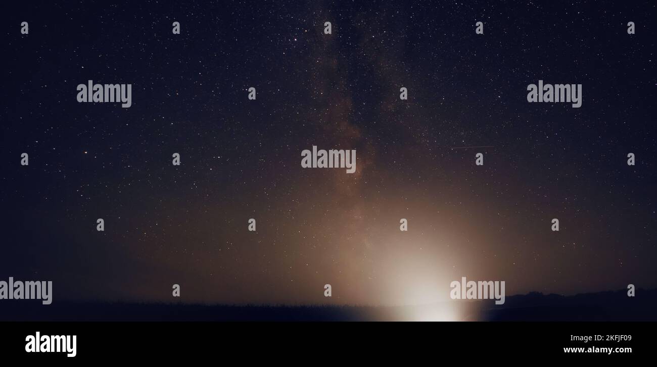 Night starry sky, abstract natural background. Milky way galaxy Stock ...