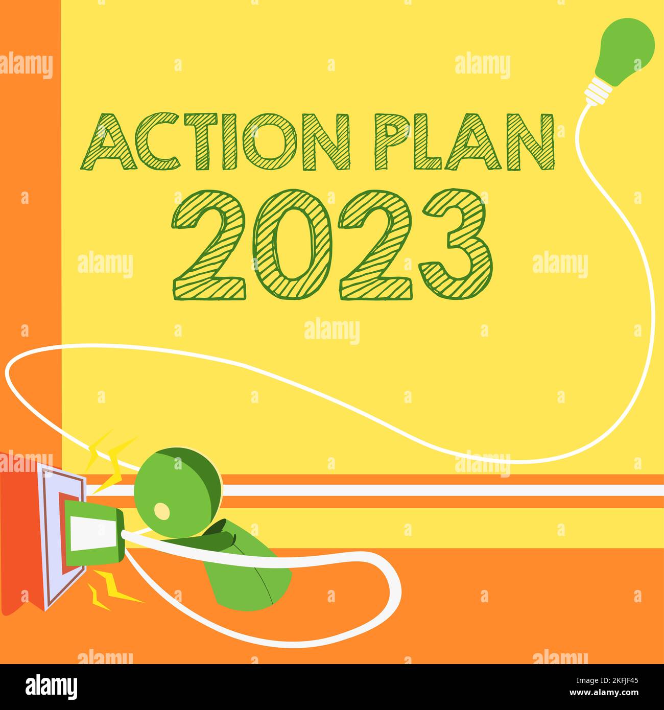 Text sign showing Action Plan 2023. Concept meaning to do list contain ...