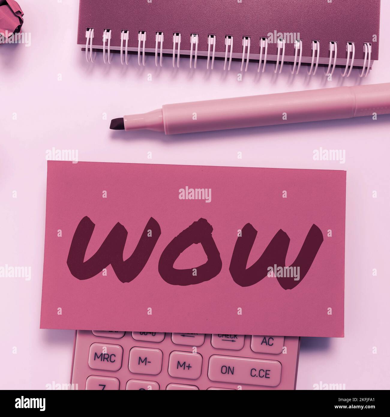 Text caption presenting Wow. Business concept Expressing astonishment ...