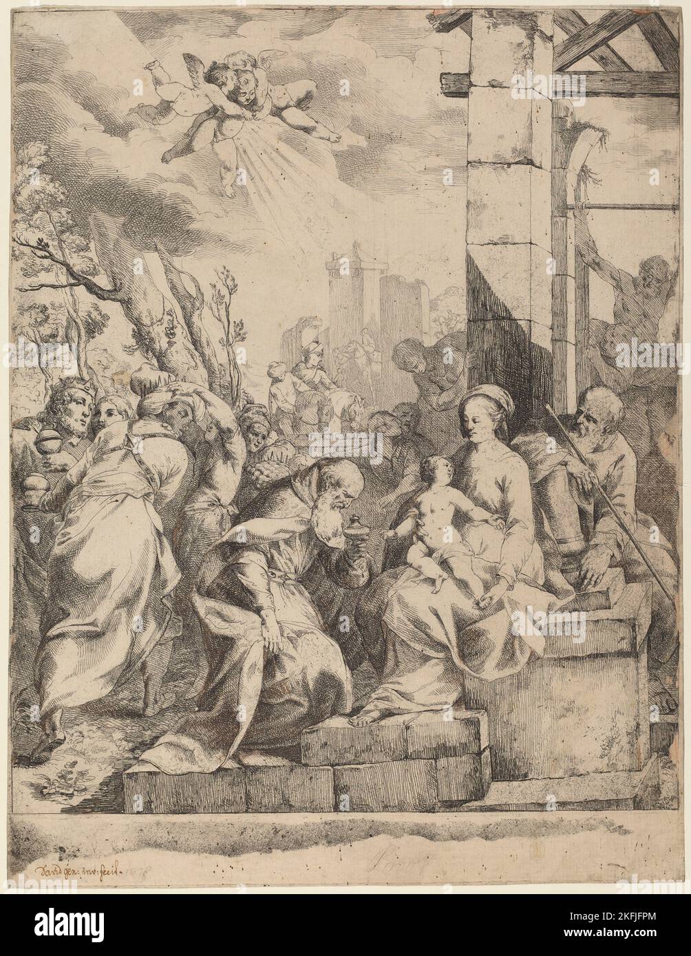 The Adoration of the Magi Stock Photo - Alamy