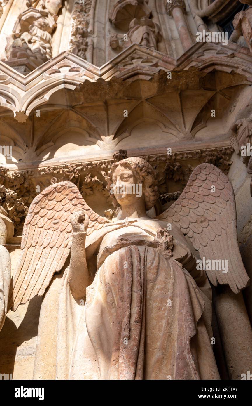 View in details on gothic Roman Catholic cathedral church Notre-Dame in ...