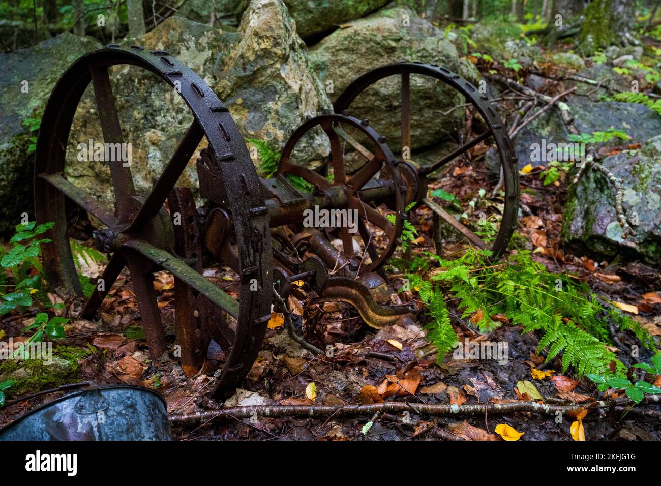 NEW BOSTON SPACE FORCE STATION, N.H. – Pictured are remnants of tools ...