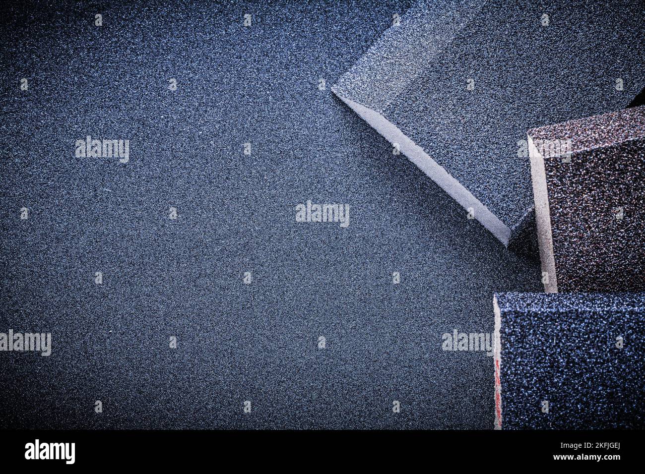 Sanding sponge on polishing paper abrasive materials Stock Photo - Alamy
