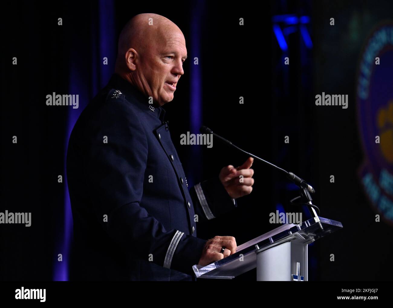 Chief of Space Operations Gen. John W. “Jay” Raymond delivers a keynote ...