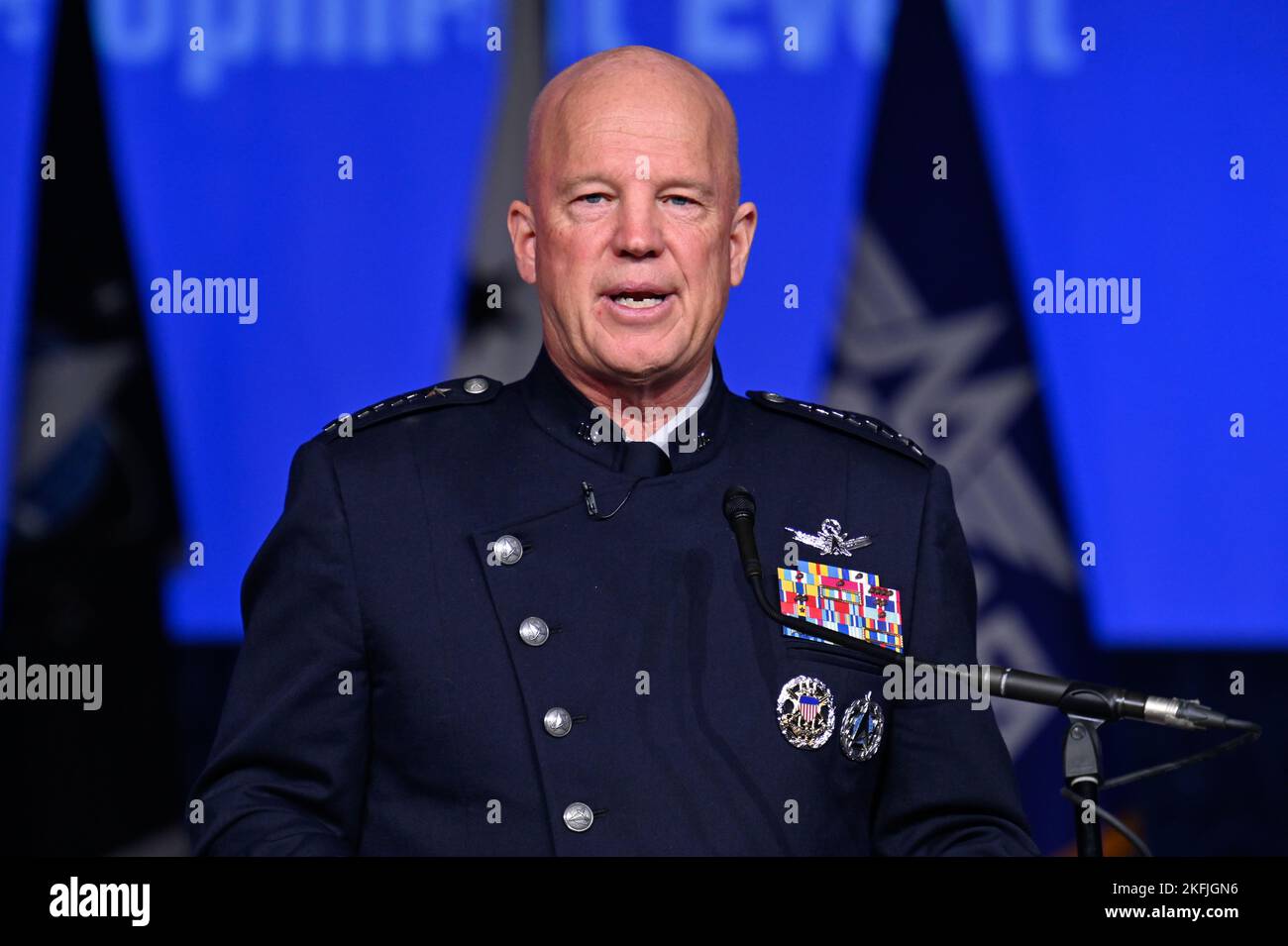 Chief of Space Operations Gen. John W. “Jay” Raymond delivers a keynote ...