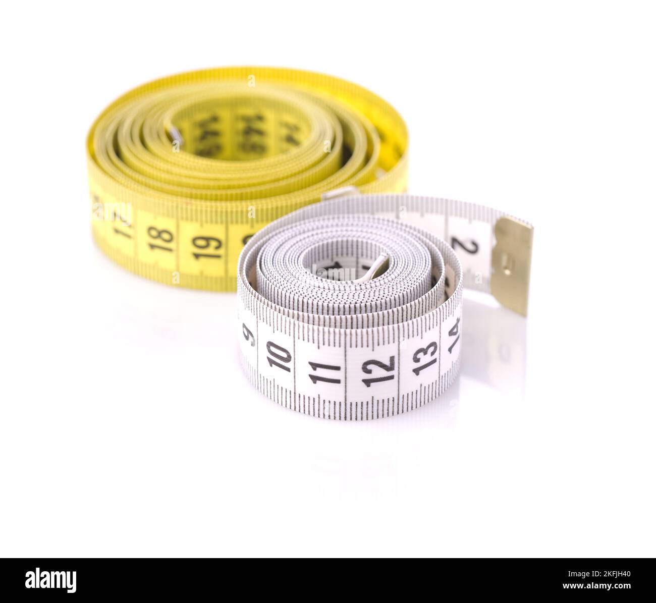 two measuring tape Stock Photo - Alamy