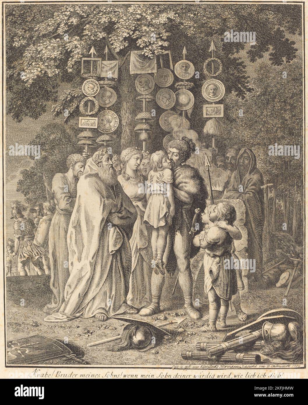 Ancient Teutons, 1782 Stock Photo - Alamy