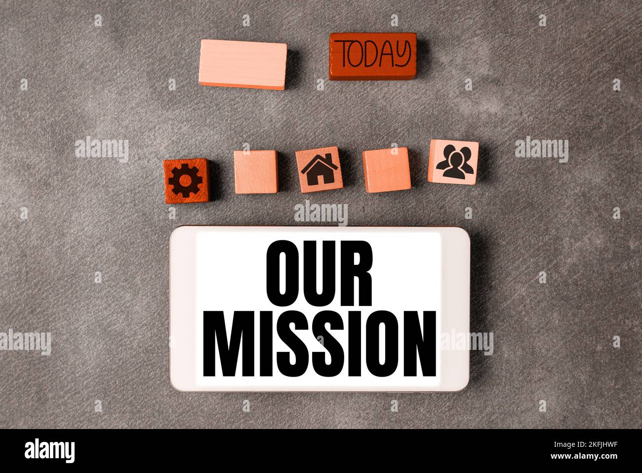 Hand writing sign Our Mission. Business showcase tasks or schedule we ...