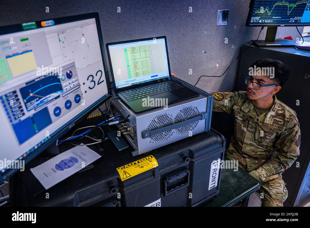 U.S. Air Force Airman 1st Class Mendoza, 216th Space Control Squadron ...