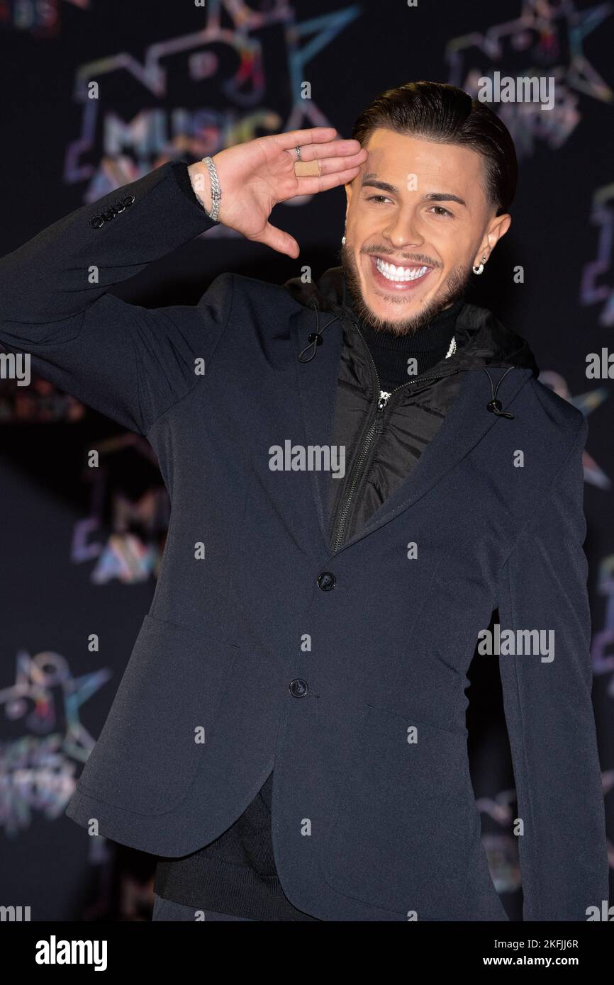 Yanns attends the 24th NRJ Music at Palais des Festivals, on November ...