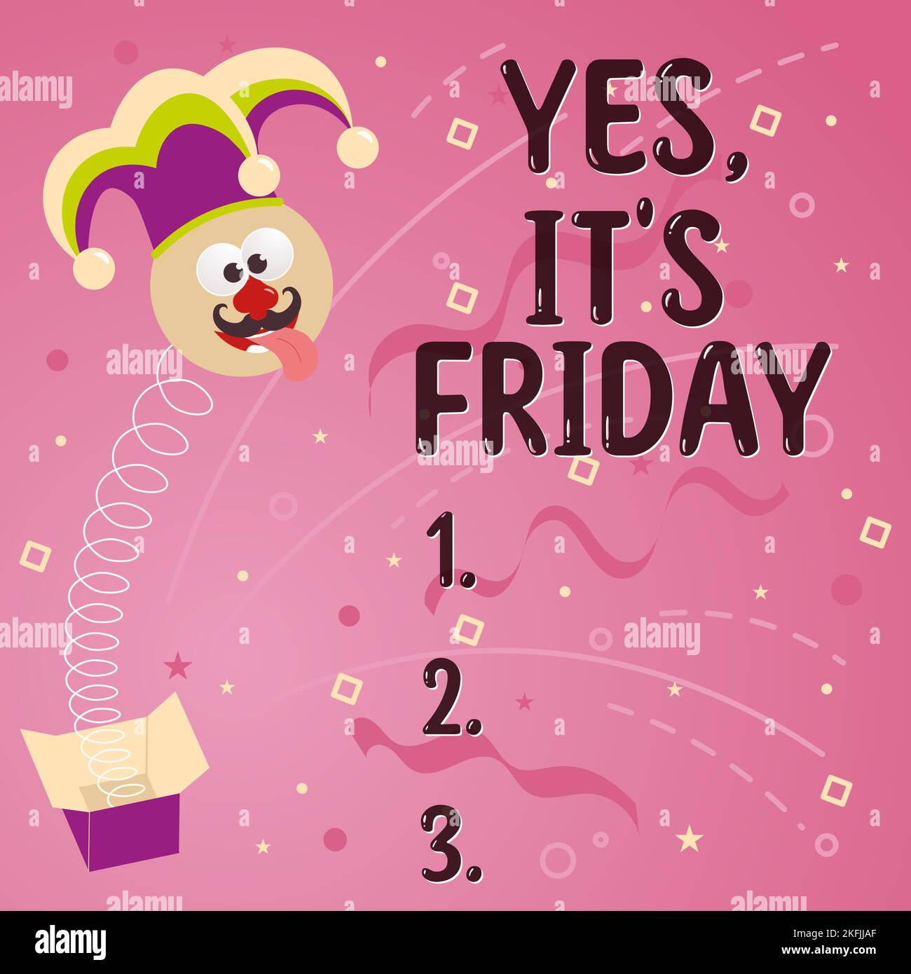 Sign displaying Yes, It's Friday. Business approach having weekend ... Sign displaying Yes, It's Friday. Business approach having weekend ...