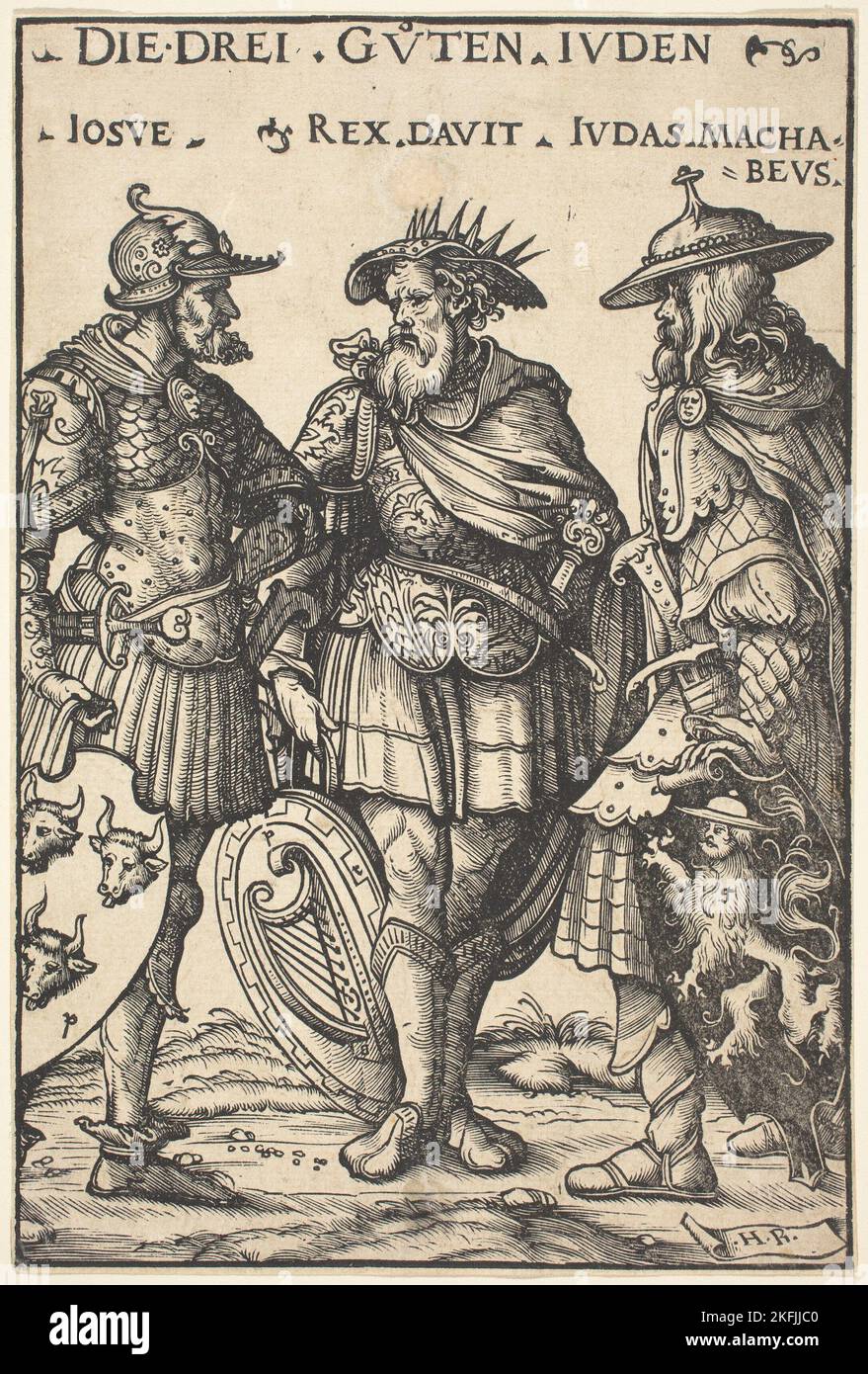 Joshua, David and Judas Maccabaeus, 1516 Stock Photo - Alamy